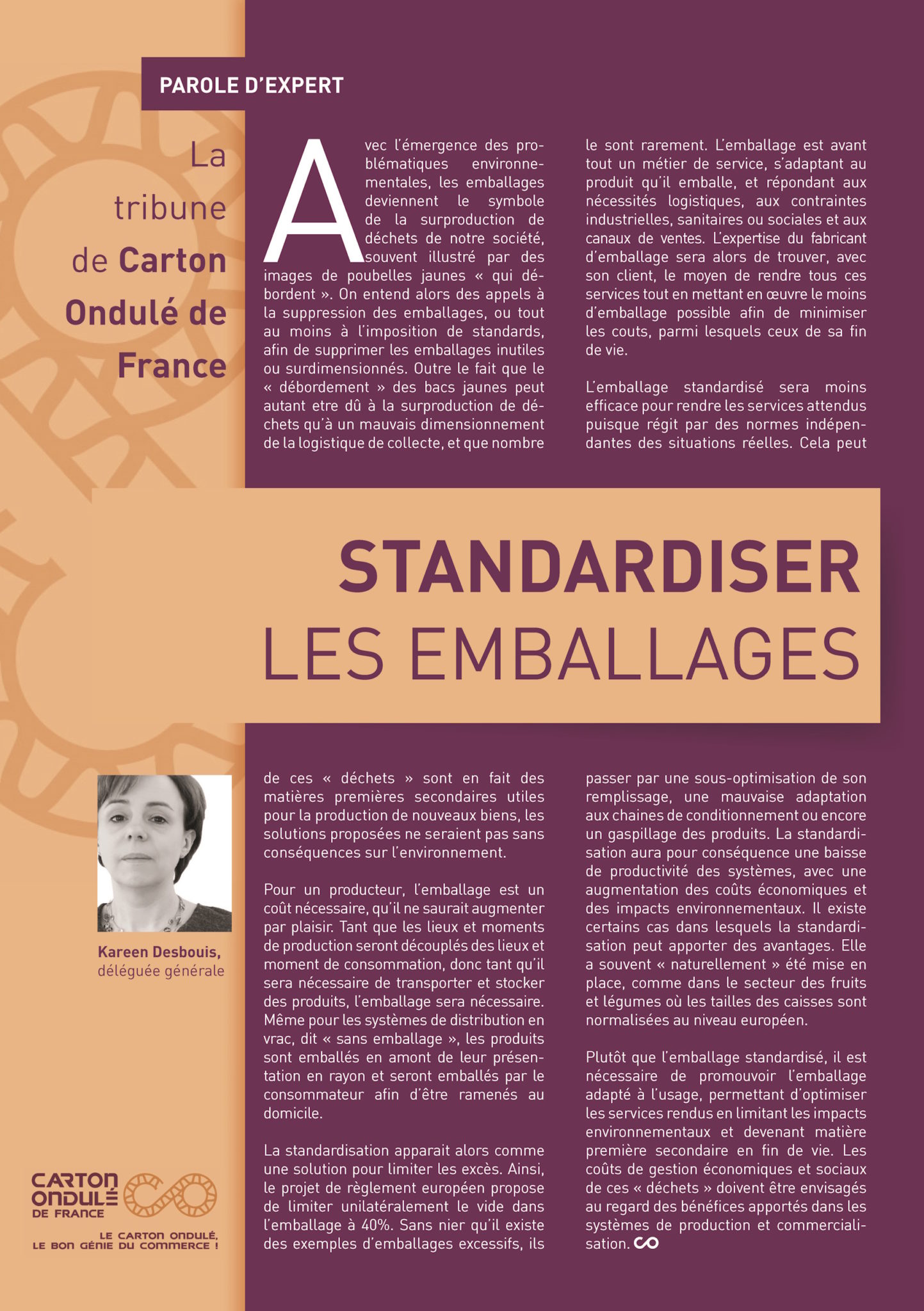 Standardiser les emballages - Carton Ondulé de France